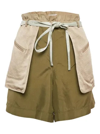 Valentino Garavani short &agrave; d&eacute;tail de poches - Vert
