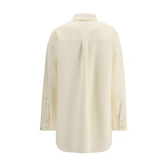 Max Mara Womens Beige Wool Shirt