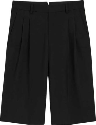 Ami Femme, Shorts, Noir, Taille: 40 FR Wide Leg Bermuda