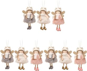 Cabilock 3 S&auml;tze Engel-m&auml;dchen-anh&auml;nger Weihnachtsbaum-anh&auml;nger Ornamente Kugel Partydekorationen Weihnachtsdekoration Zwerge Pl&uuml;schpuppenanh&auml;nger Engel F&uuml;r We