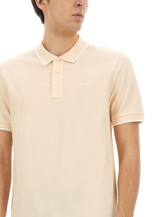HUGO BOSS Cotton Polo Shirt - Pink