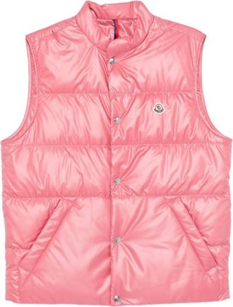 Moncler Homme, Vestes, Rose, Taille: M Gilet Imbottito Restigo