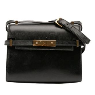Saint Laurent Sac bandouli&egrave;re Manhattan Pre-owned - Femme - Pre-owned - Noir - Taille: ONE Size
