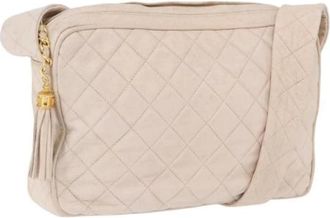 Chanel Sac bandouli&egrave;re vintage doccasion - Femme - Pre-owned - Beige - Taille: ONE Size