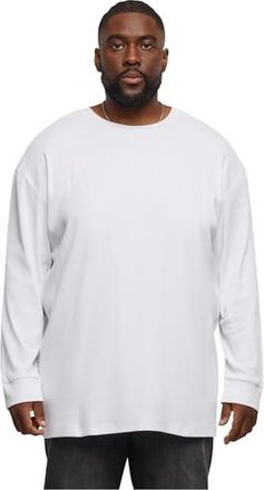 Urban Classics Homme Organic Boxy Rib &Agrave; Manches Longues T-Shirt, Blanc, XXL EU