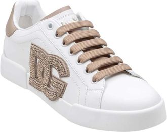 Dolce & Gabbana Baskets Portofino Light Strobel - Femme - Chaussures - Blanc - Taille: 38 1/2 EU