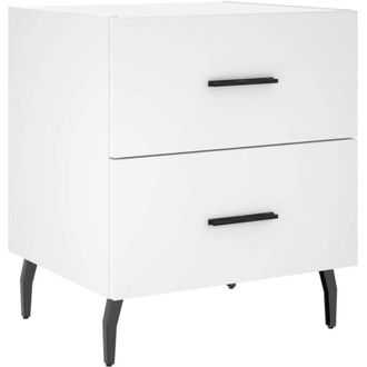 vidaXL Nachttisch Weiß 40x35x47,5 cm Holzwerkstoff Vidaxl