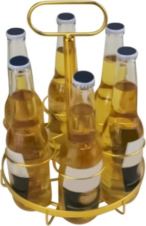 Generic Weinregal, goldfarbene Getr&auml;nke-Organizer, freistehender Weinst&auml;nder f&uuml;r den Tisch | Home Kitchen Countertop Wine Storage Organizer Stand, Brinking Di