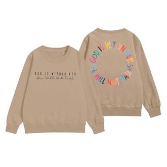 Generic Sweat-shirt pour femme - Motif religieux - Imprim&eacute; sur le devant et le dos - Mode d&eacute;contract&eacute;e - Mat&eacute;riau doux - Unisexe - Croyance - Haut tendance &agrave; 