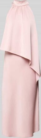 Swing Cocktailkleid mit Stehkragen und Volant