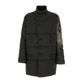 Yohji Yamamoto Polyester Steppjacke - - Coats - Herren - Gr&uuml;n - XL