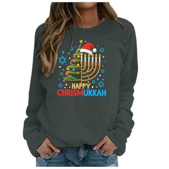 Generic 2026 Printemps L&eacute;ger Col Ras du Cou Sweat-shirt &agrave; Manches Longues D&eacute;contract&eacute; Pull Haut Doux Thermique Loungewear pour Automne Hiver Saison Confortabl