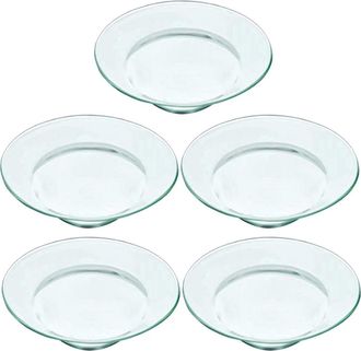 BESPORTBLE Holibanna 5 St&uuml;ck Teiliges Aromatherapie Duftschale Glas Ersatzschale f&uuml;r &Ouml;lw&auml;rmer Wachsschmelzer mit Rutschfester Basis f&uuml;r Kerzen und &Auml;therische &Ouml;le