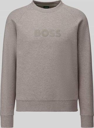 HUGO BOSS Sweatshirt mit tonalem Logo-Schriftzug Modell Salbo