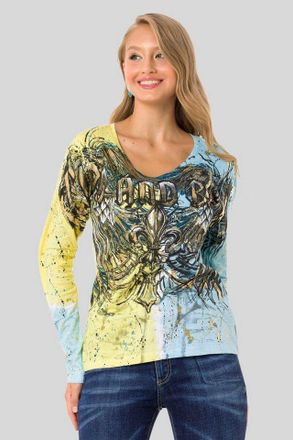 Cipo & Baxx Sweatshirt SWEATSHIRT (1-tlg) aufregenden Muster und dem coolen Markenprint
