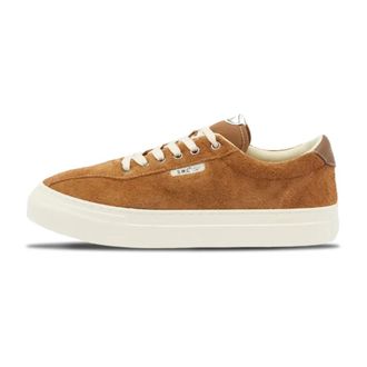Stepney Workers Club Braune Wildleder Cup Sneakers Geo-Merged Finish - - Shoes - Herren - Braun - 43 EU