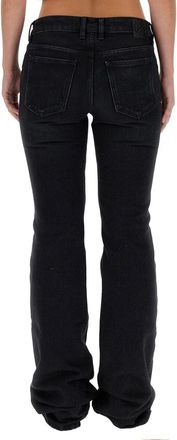 Off-white Wide-Leg Cotton Jeans - Black