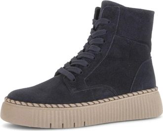 Gabor Schn&uuml;rstiefelette aus Nubukleder - - Shoes - Damen - Schwarzk - 39 1/2 EU