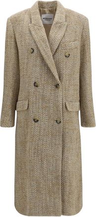 Isabel Marant Pilda Mantel - - Coats - Damen - Beige - S