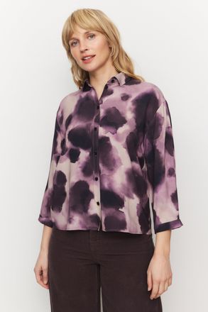 recolution Recolution Damen vegan Bluse Cypress Waterdrop Dark Grape