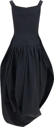 Magda Butrym Corset-Bodice Midi Dress - Black