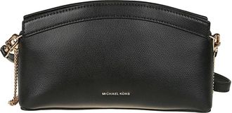 Michael Kors Femme, Sacs, Noir, Taille: ONE Size Athena Small Leather Convertible Clutch