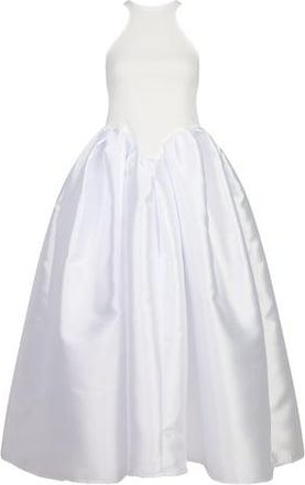 Marques Almeida Robe longue &eacute;vas&eacute;e en coton m&eacute;lang&eacute;