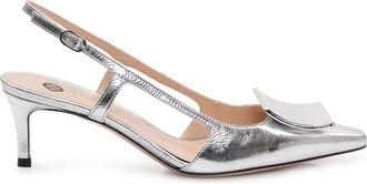 Roberto Festa Milano Femme, Chaussures, Gris, Taille: 38 1/2 EU Kimera Slingback Pump