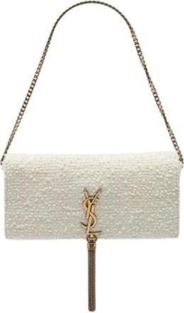 Saint Laurent Pre-owned Kate 99 Clutch - Femme - Pre-owned - Blanc - Taille: ONE Size
