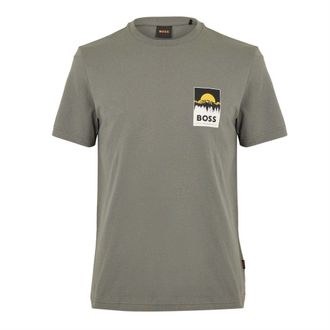 HUGO BOSS T-Shirt f&uuml;r Herren, Jersey (Grau)