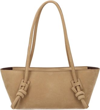 Hereu Womens Shoulder Bag Fleca Beige Leather