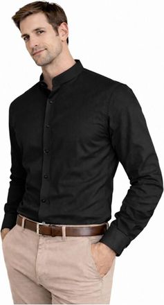 Kebello Chemise Col Mao Noir H