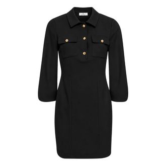 Fracomina Mini Hemdkleid - - Dresses - Damen - Schwarzk - L