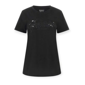 Guess Baumwoll T-shirt - - Tops - Damen - Schwarzk - M
