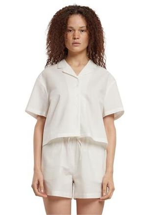 Urban Classics T- Shirt en Seersucker pour Femme Chemise, Blanc