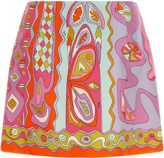 Emilio Pucci Printed Twill Short Trousers - Pink