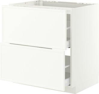 IKEA METOD / MAXIMERA Unterschr.f. Kochf./2 Fronten/2Sch