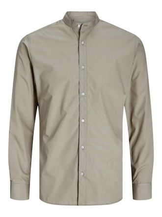 Jack & Jones Herren Jjjoe Shirt Ls Plain Mao Freizeithemd, Pure Cashmere, S