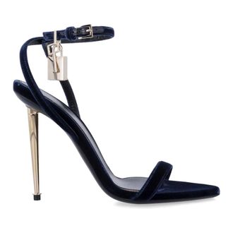 Tom Ford Femme, Chaussures, Bleu, Taille: 39 EU Sandale Padlock