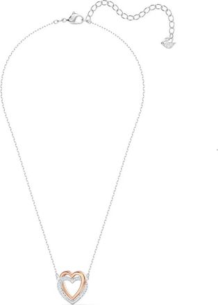 Swarovski Femme, Accessoires, Gris, Taille: ONE Size Hyperbola Necklace Heart