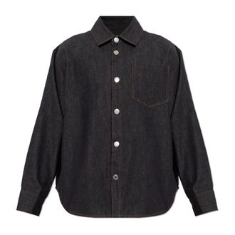 Ami Denimhemd mit Logo - - Shirts - Herren - Blau - L