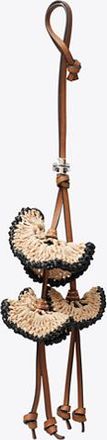 Tory Burch Damen Taschenanh&auml;nger mit Raffiablumen