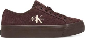 Calvin Klein Sneakers aus Stoff Vulc Flatf Laceup Suede HW0HW03088 Dunkelrot