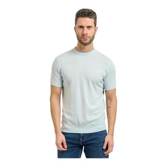 Guess Homme, Tops, Bleu, Taille: XL T-shirt Tricot Manches Courtes