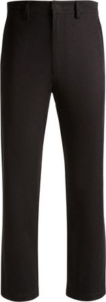 Bally pantalon en coton &agrave; coupe droite - Noir