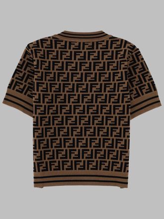 Fendi FF Monogram Jacquard Sweater - Brown