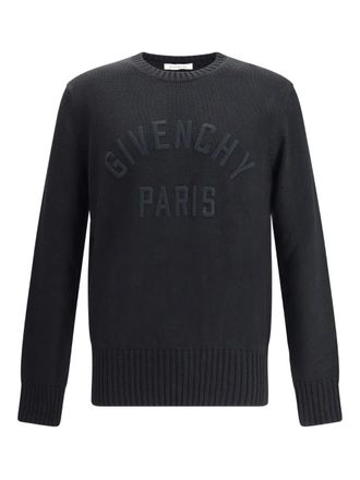 Givenchy pull à logo embossé - Noir