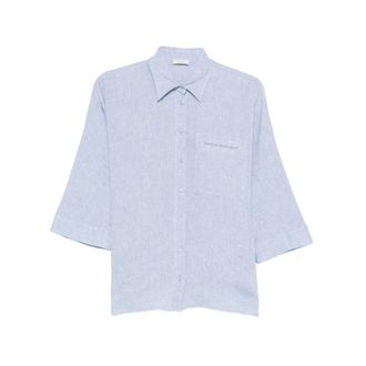 PESERICO Femme, Blouses et Chemises, Bleu, Taille: 38 FR Button Shirt