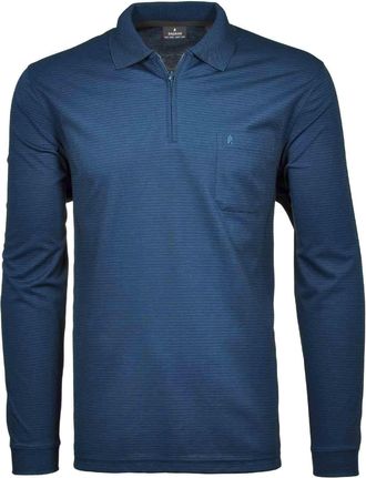 Ragman Herren Softknit-Polo Fineliner mit Zip Dunkelblau-793, XXL