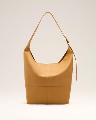 Ami Sac Porte Crois&eacute; Etienne Jaune en Cuir De Taurillon Miel - TU - Unisex